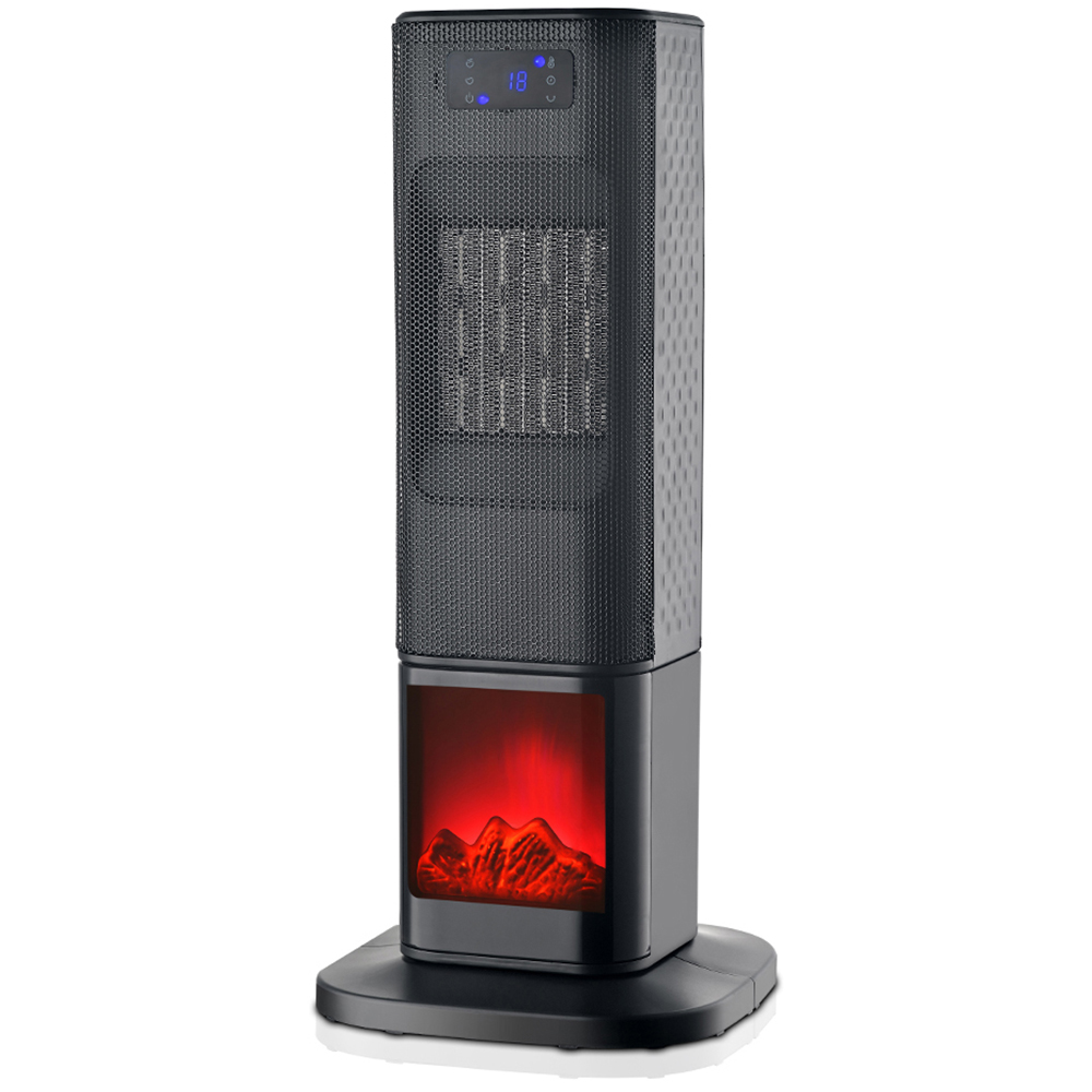 Highlands Homeware PTC Tower Log Effect Heater with Remote 1500W | Wilko