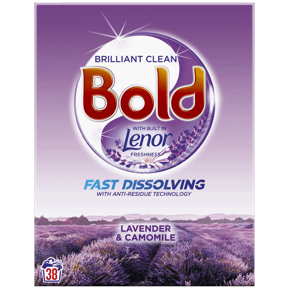 Bold Lavender and Camomile Washing Powder 38 Washes 2.47kg | Wilko