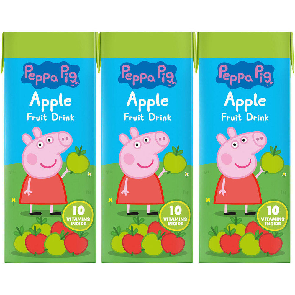 Peppa Pig Apple Juice Drink 3 x 200ml | Wilko
