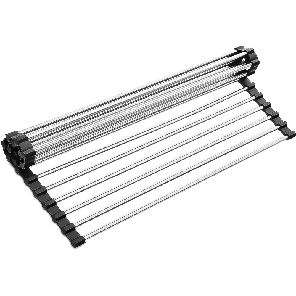 Roll Up Dish Drying Rack - Silver | Wilko