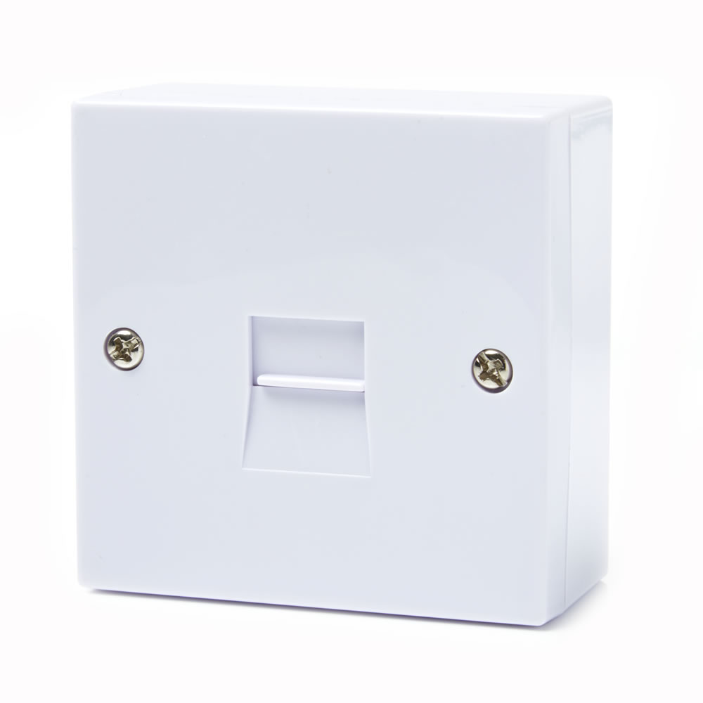 Wilko Surface Mounted Telephone Extension Socket | Wilko