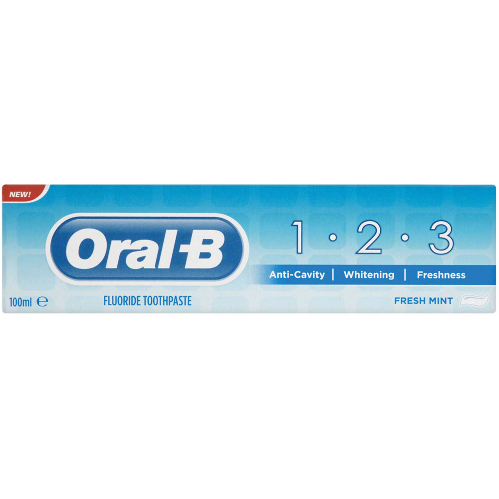 Oral-B 123 Fresh Mint Toothpaste 100ml | Wilko