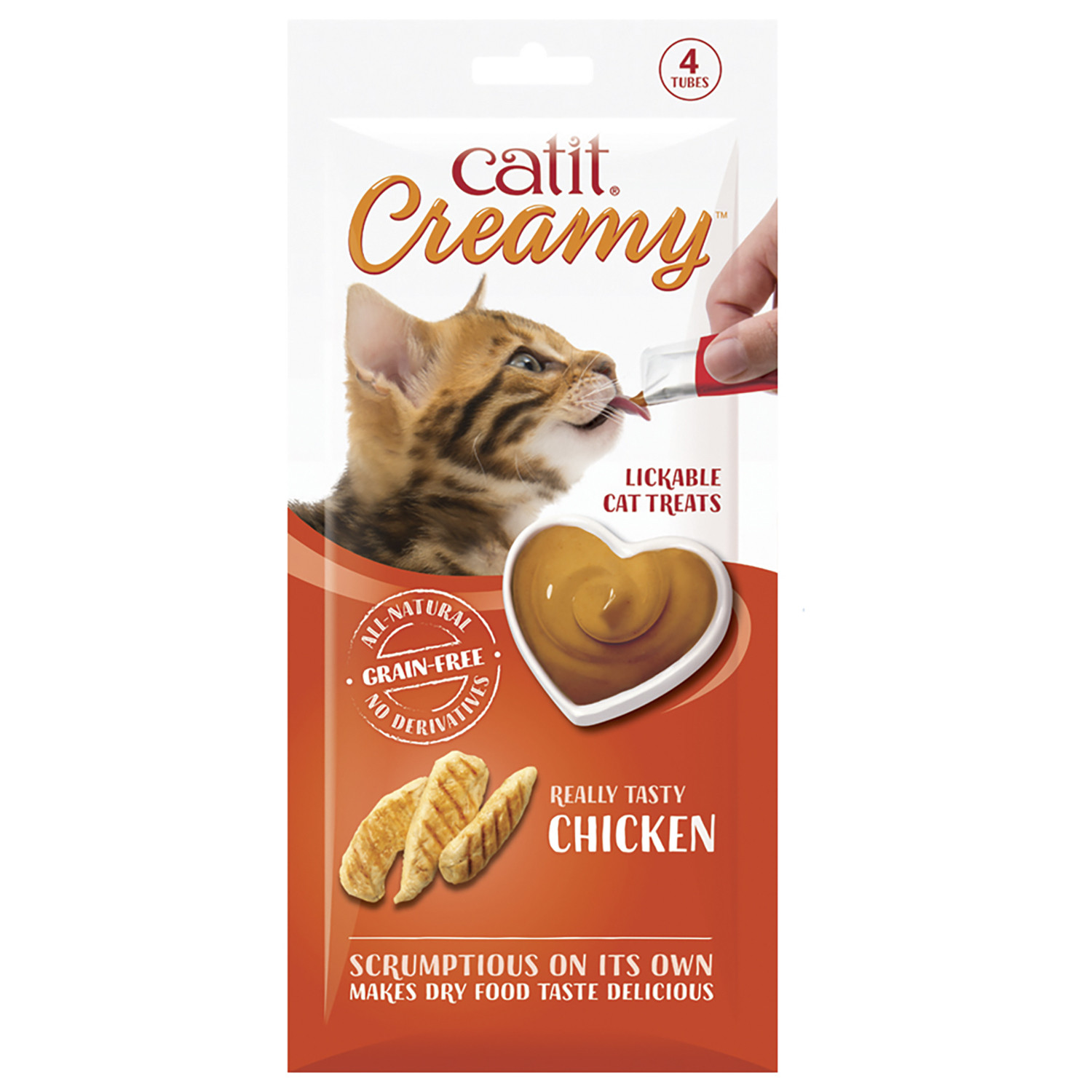Catit Creamy Lickable Treats - Chicken | Wilko