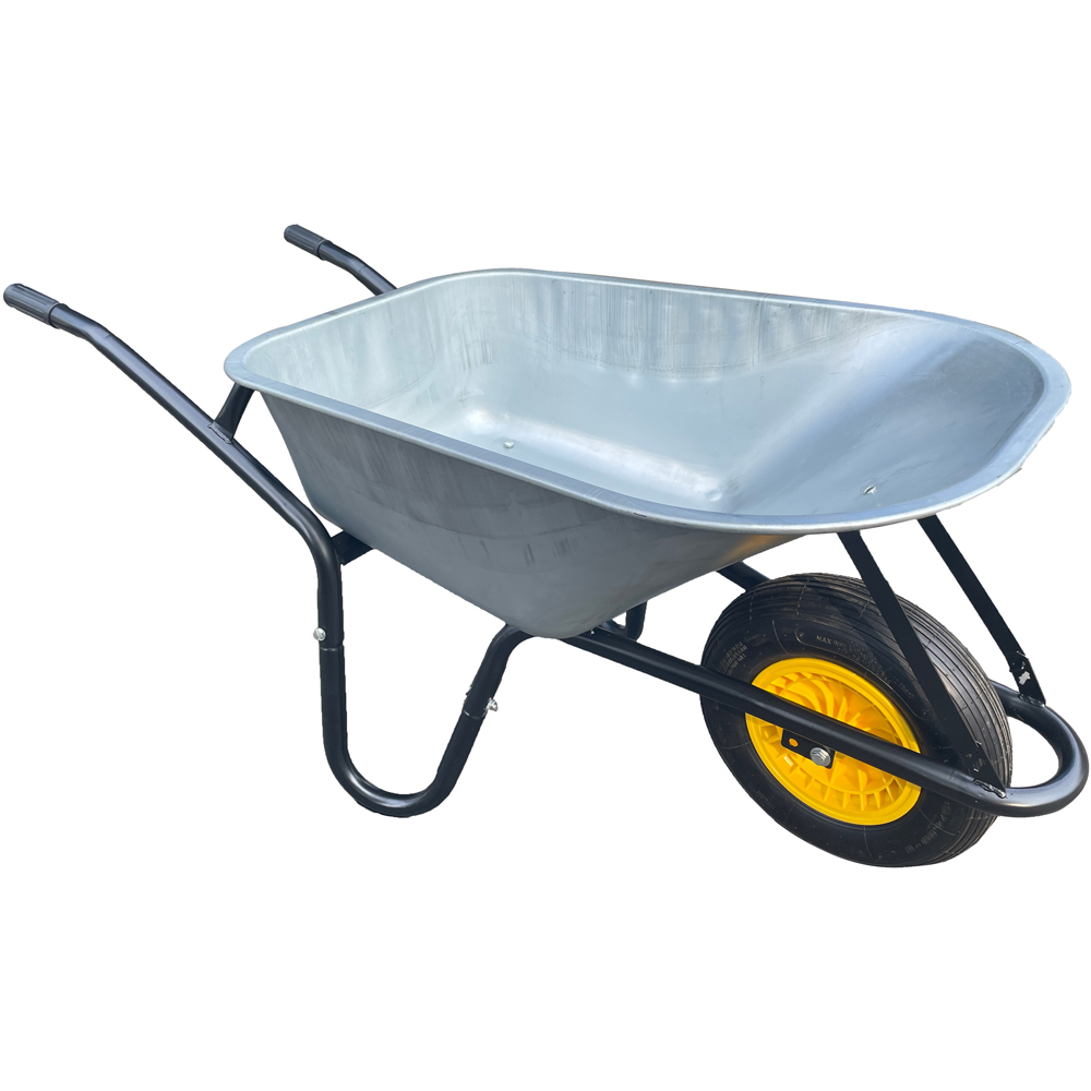 Neo 120L Large Galvanized Wheelbarrow | Wilko