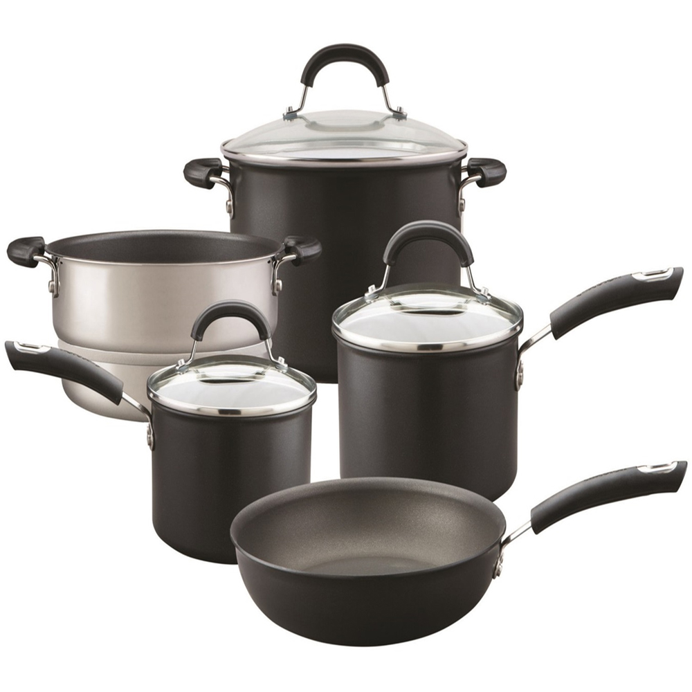 Circulon Total Nonstick Hard Anodised Aluminium Cookware Set of 5 | Wilko