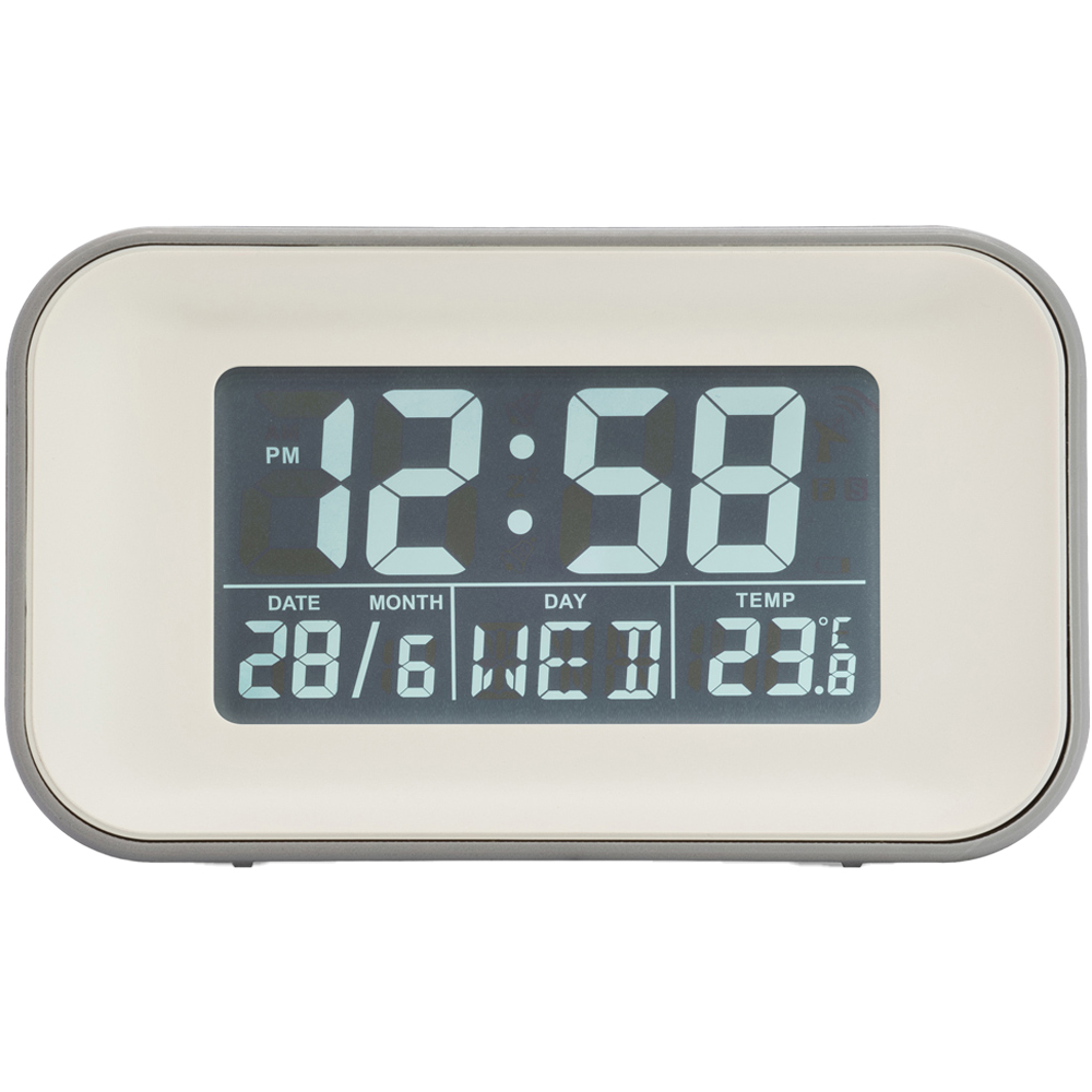 Acctim Alta Owl Grey Reflection Digital Alarm Clock | Wilko