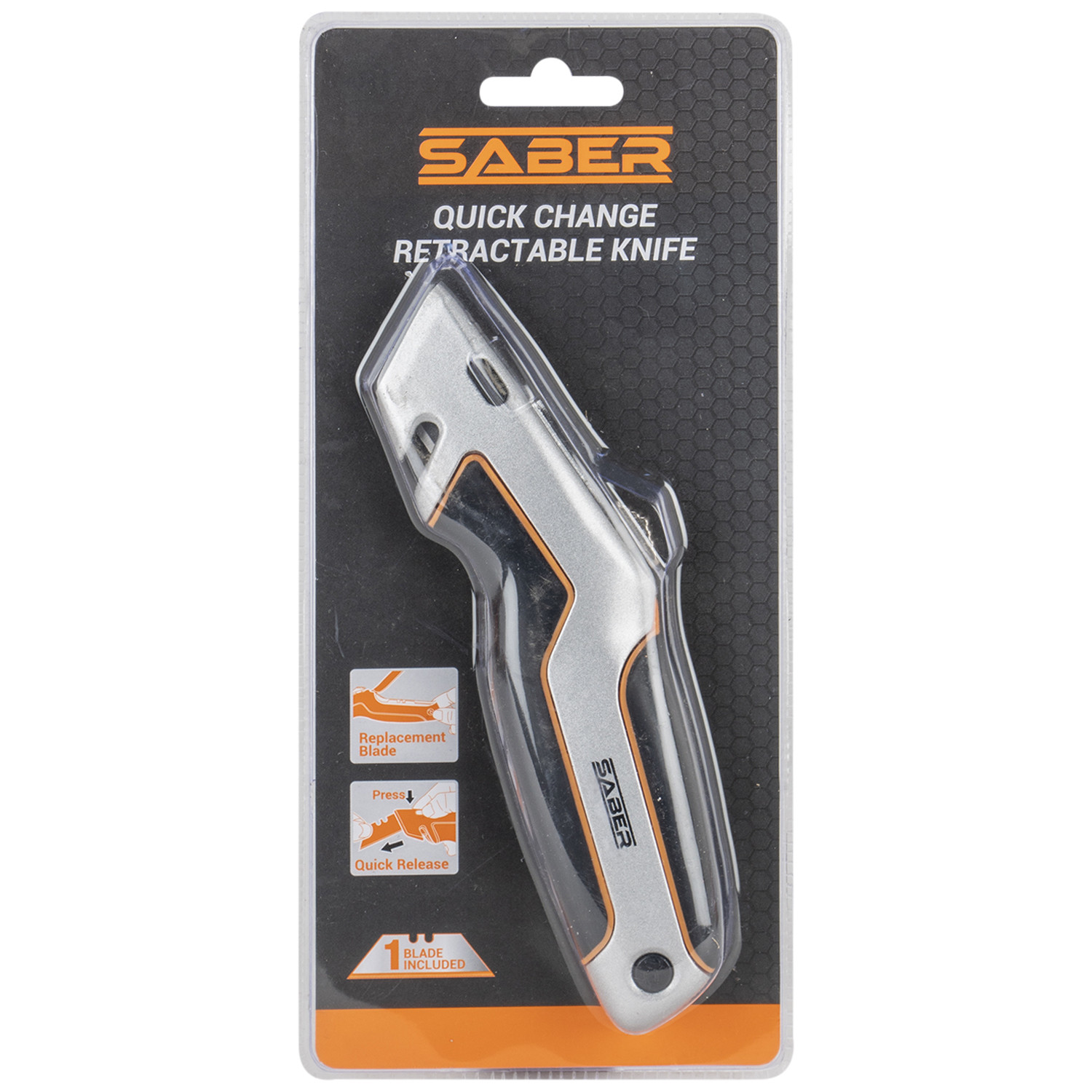Saber Quick Change Retractable Knife | Wilko