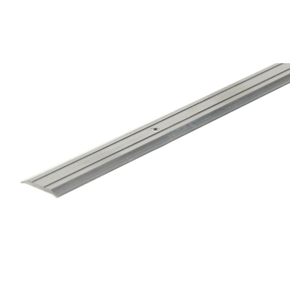 RolaBond 90 x 2.5cm Silver Effect Hardwood and Vinyl Metal Edgings ...