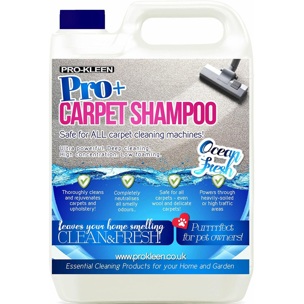 Pro-Kleen Pro Plus Ocean Fresh Pet Carpet Shampoo 5L | Wilko