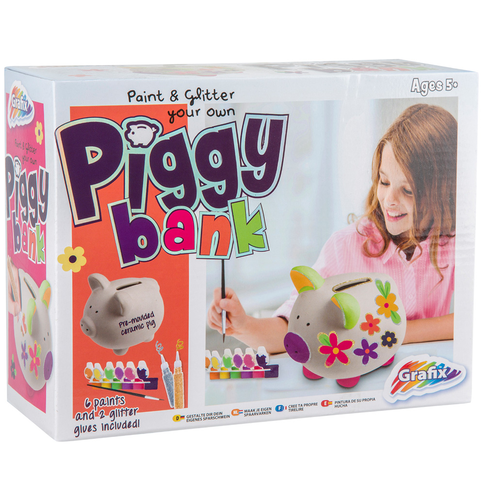 Grafix Make Your Own Piggy Bank | Wilko
