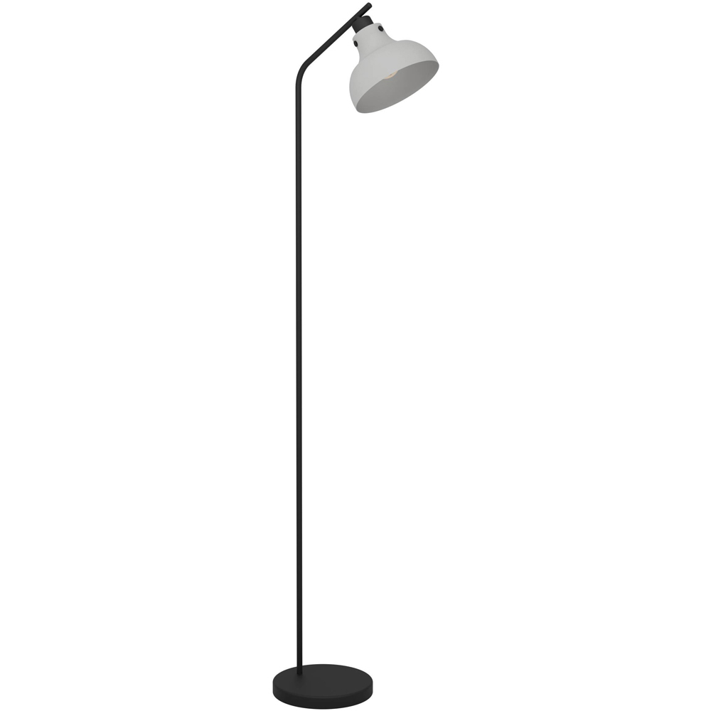 EGLO Matlock Grey and Black Floor Lamp | Wilko