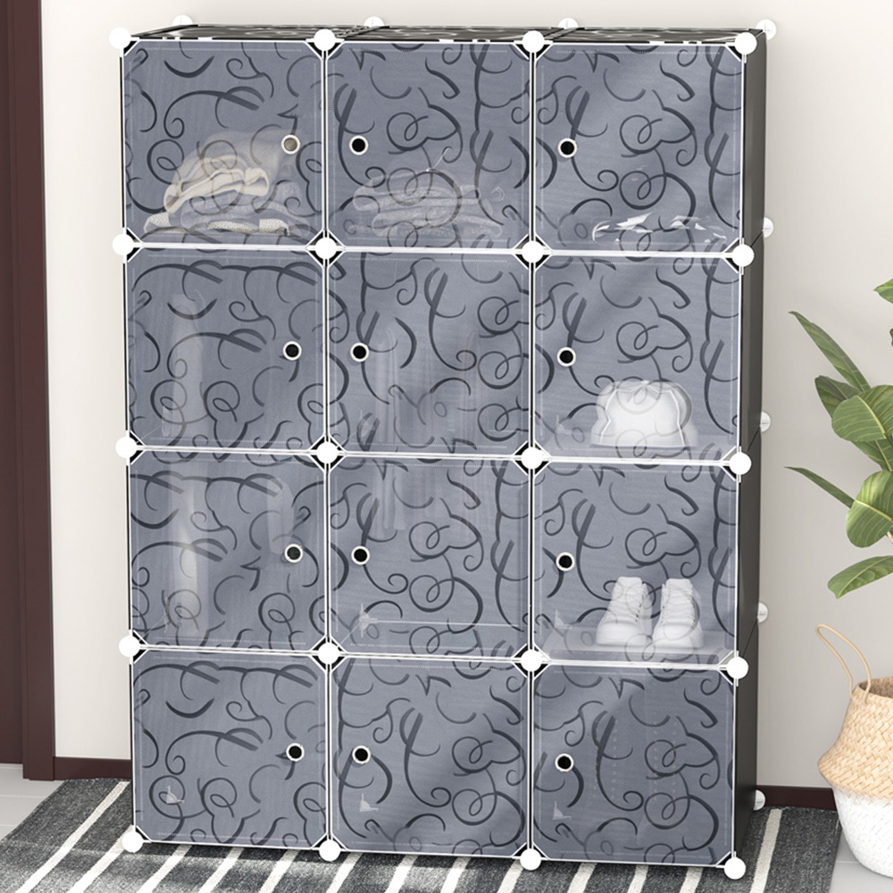 Portland Multi-Storage Modular Plastic Cube Cabinet | Wilko