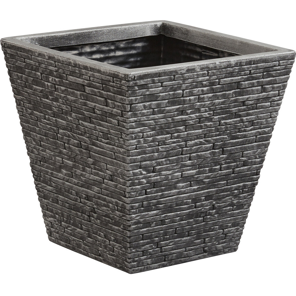 Strata Tapered Small Slate Effect Planter | Wilko
