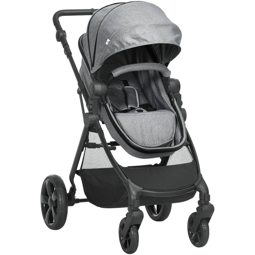 Portland Grey Baby Pushchair Stroller | Wilko