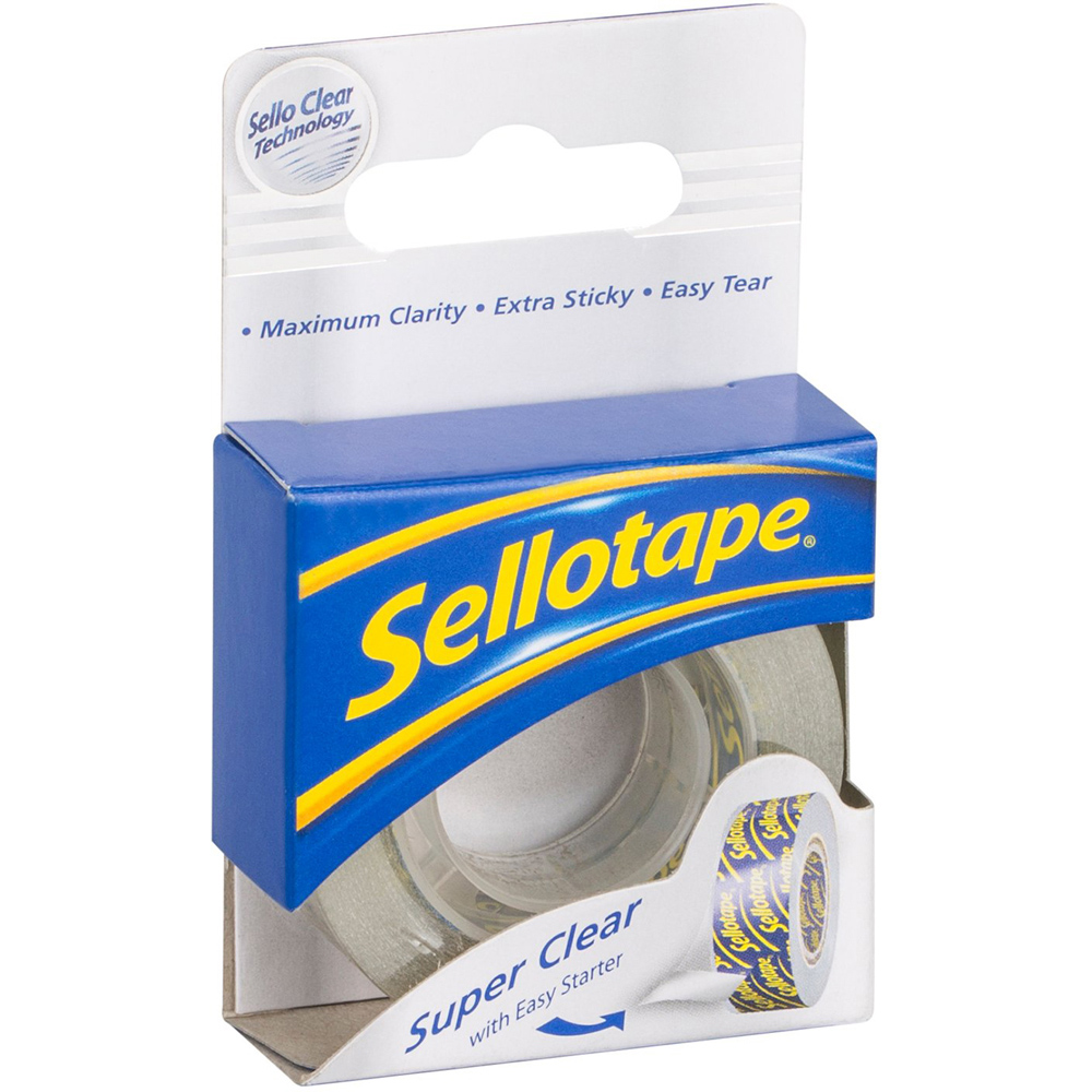 Super Clear Sellotape - 25m | Wilko