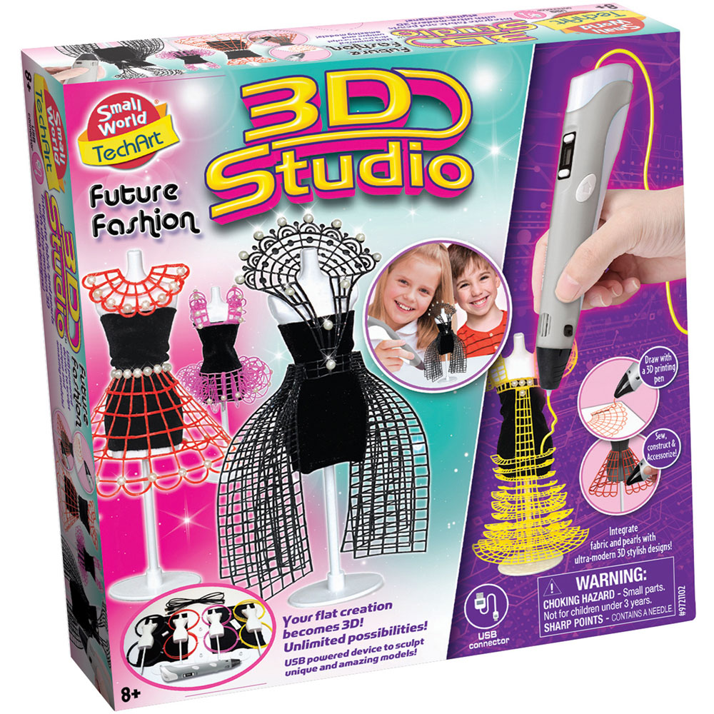 Small World Toys Make Your Own 3D Studio Future Fashion Kit | Wilko