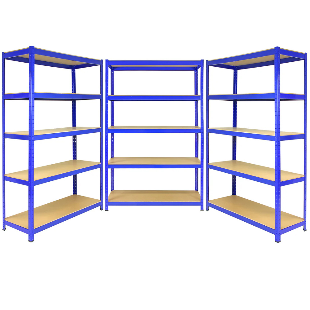 Monster Shop T-RAX Blue Metal Racking Units 180 x 120 x 45cm 3 Pack | Wilko