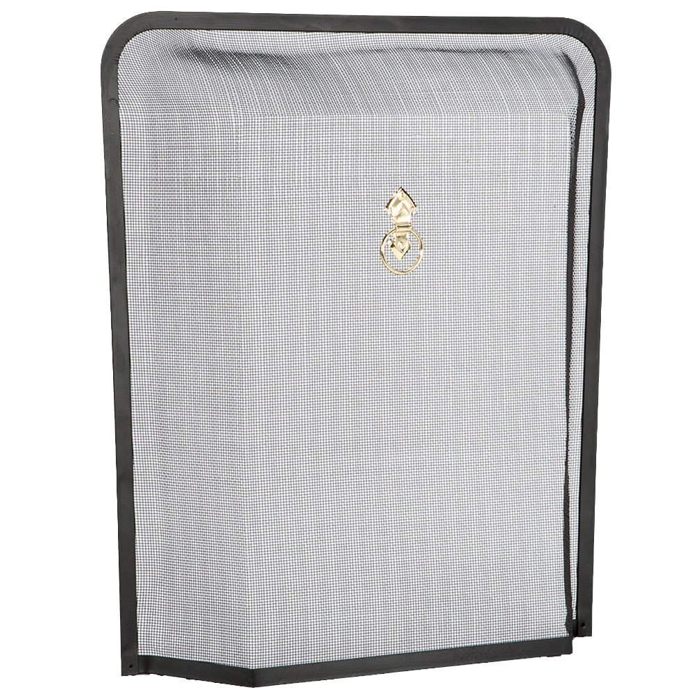 Inglenook Fireside Brass Square Fireplace Guard | Wilko