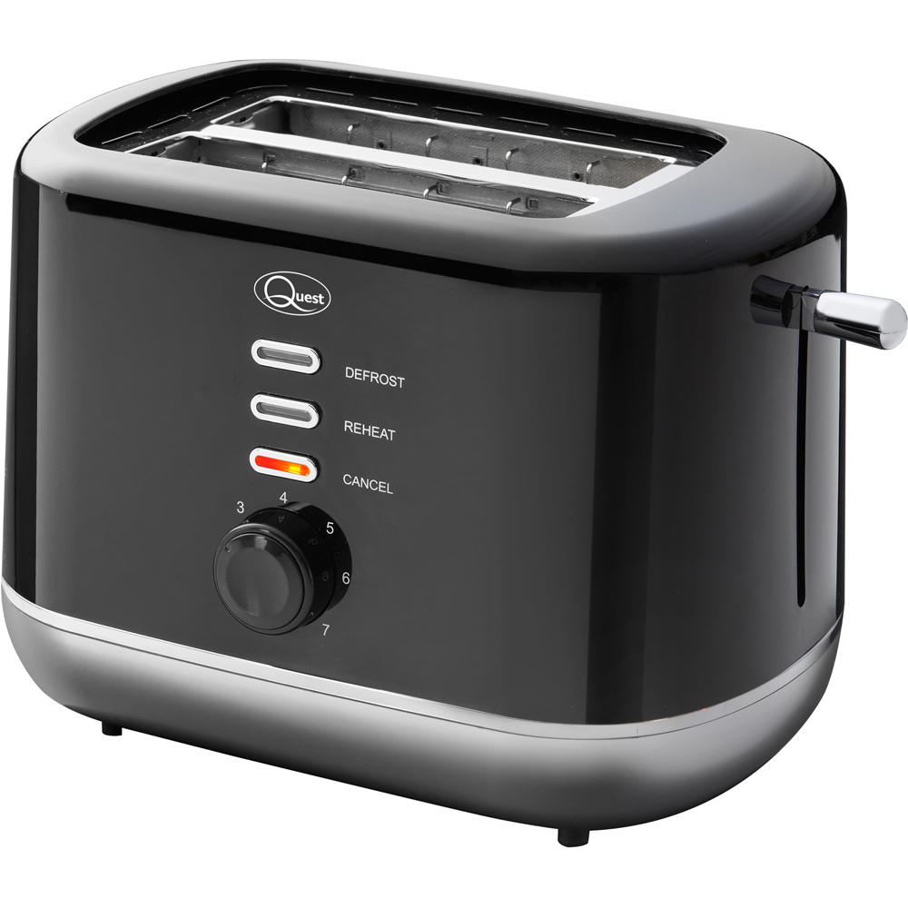Benross Black and Silver 2 Slice Toaster | Wilko