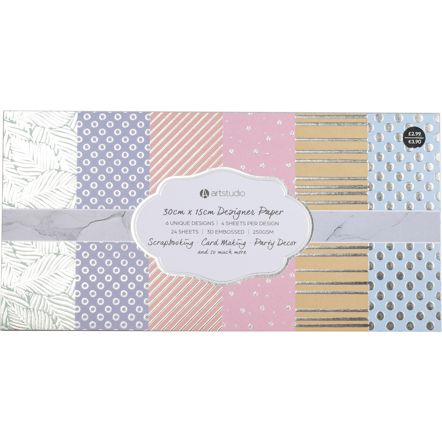 Art StudioEmbossed Paper Pad | Wilko