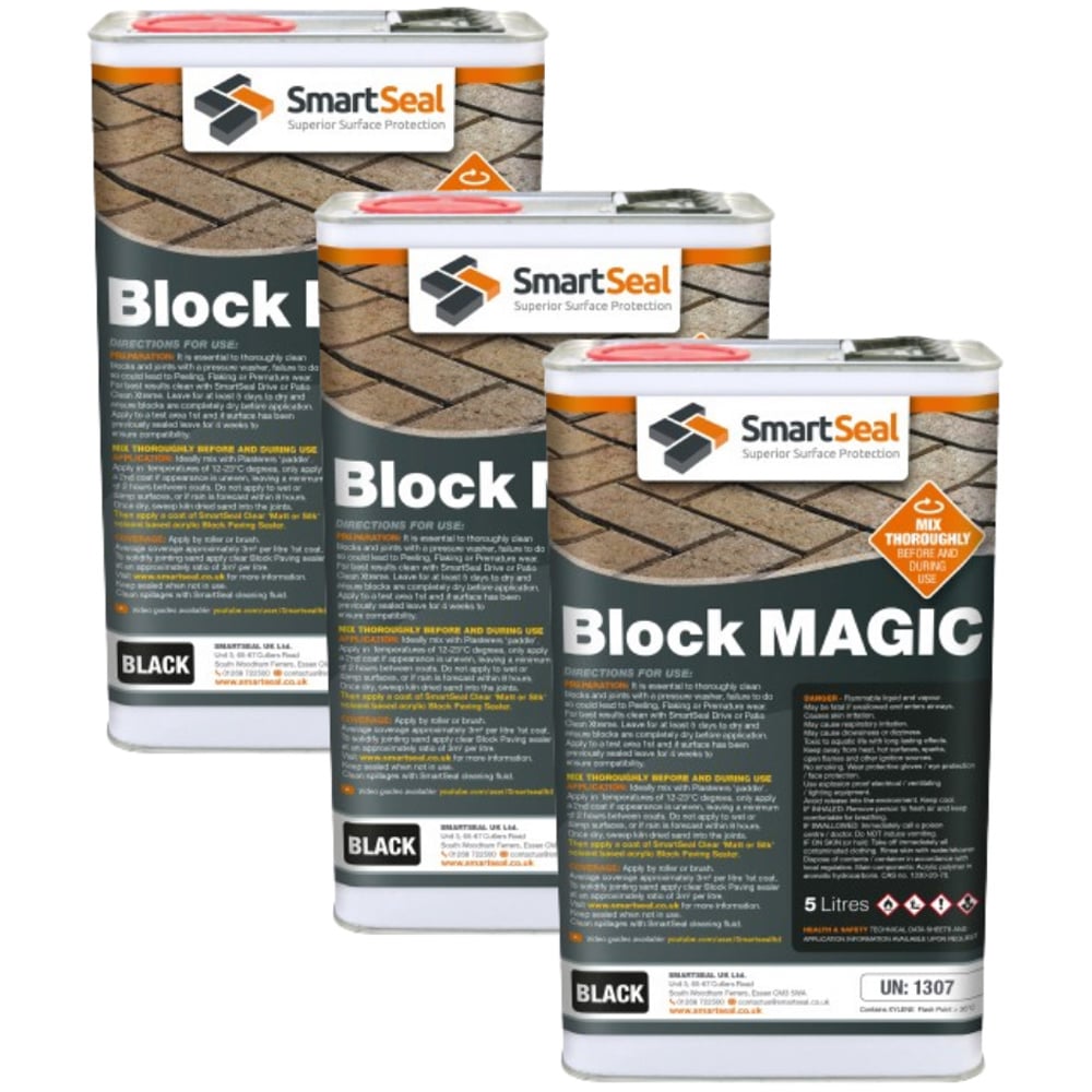 SmartSeal Black Block Magic 5L 3 Pack | Wilko