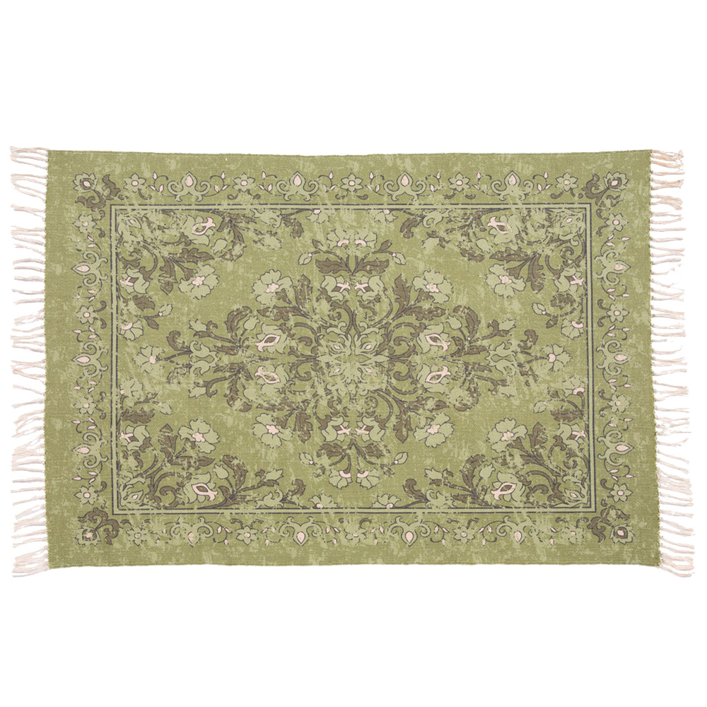 Kew Olive Green Rug 120 x 170cm | Wilko