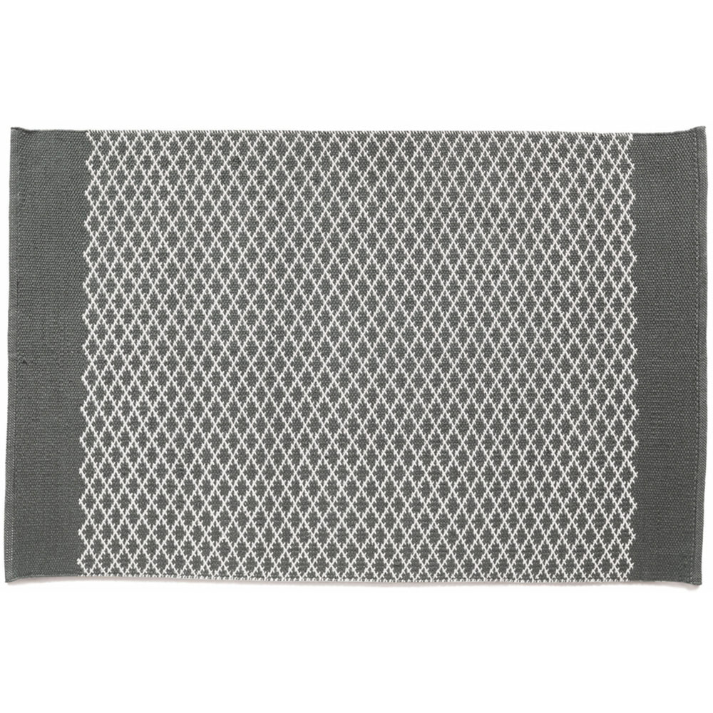 Hug Rug Warm Grey Woven Trellis Rug 120 x 170cm | Wilko