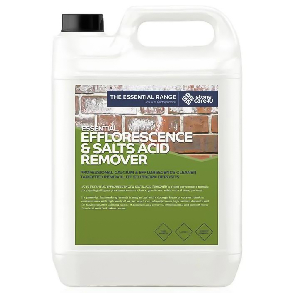 StoneCare4U Essential Efflorescence and Salts Acid Remover 5L | Wilko