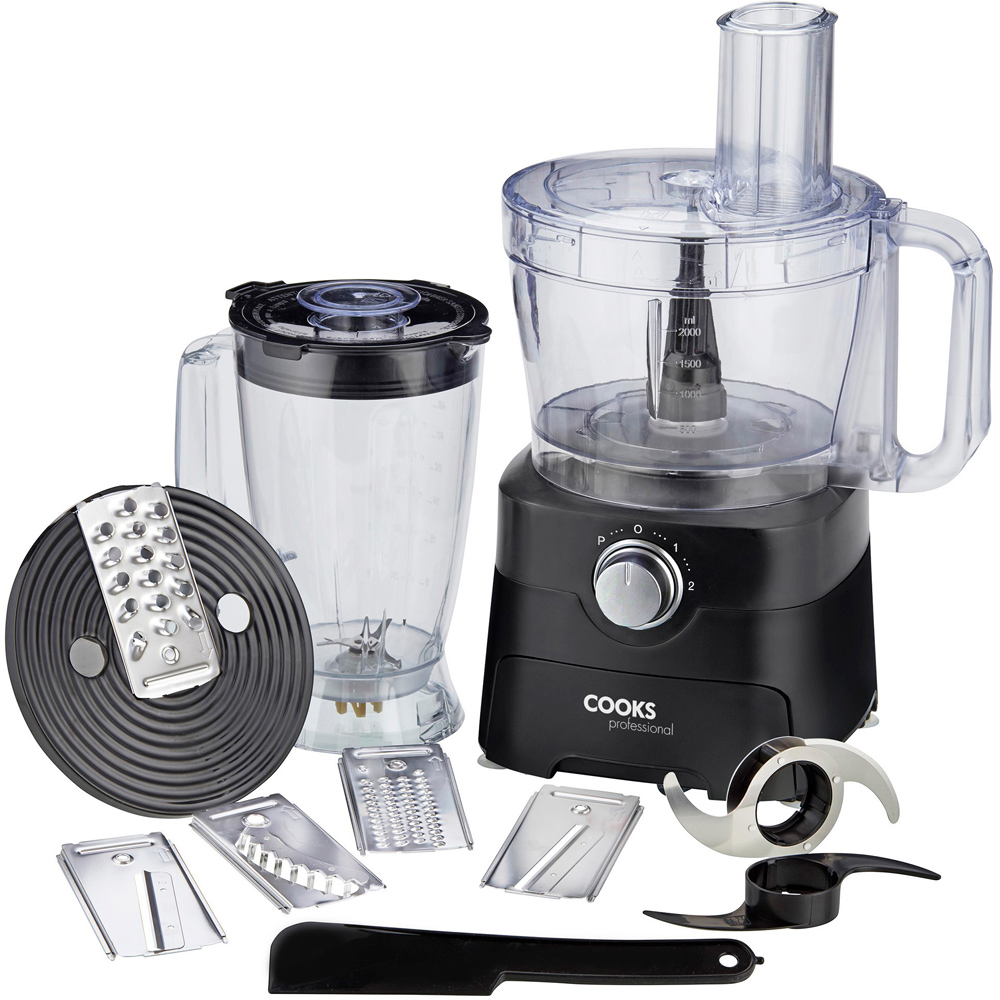 Cooks Professional Black 3.5L Compact Food Processor | Wilko