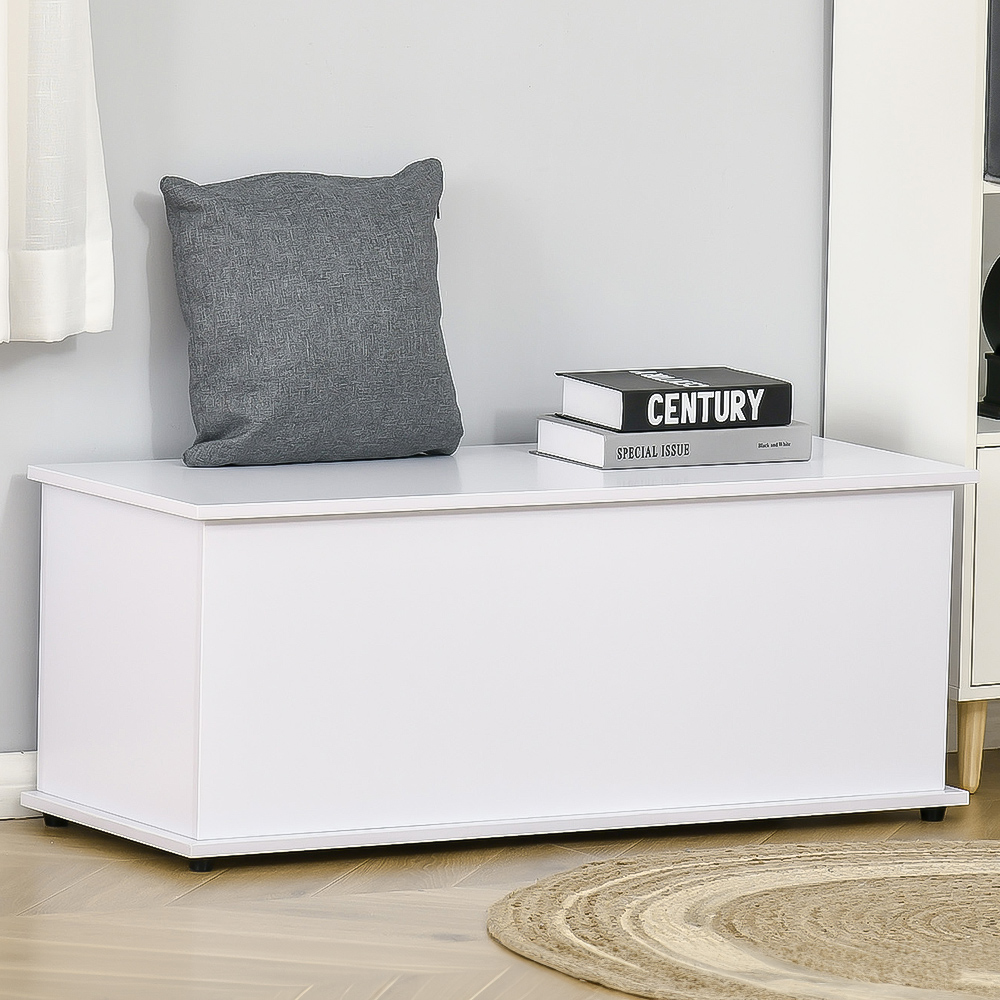 Portland White Wooden Storage Box | Wilko