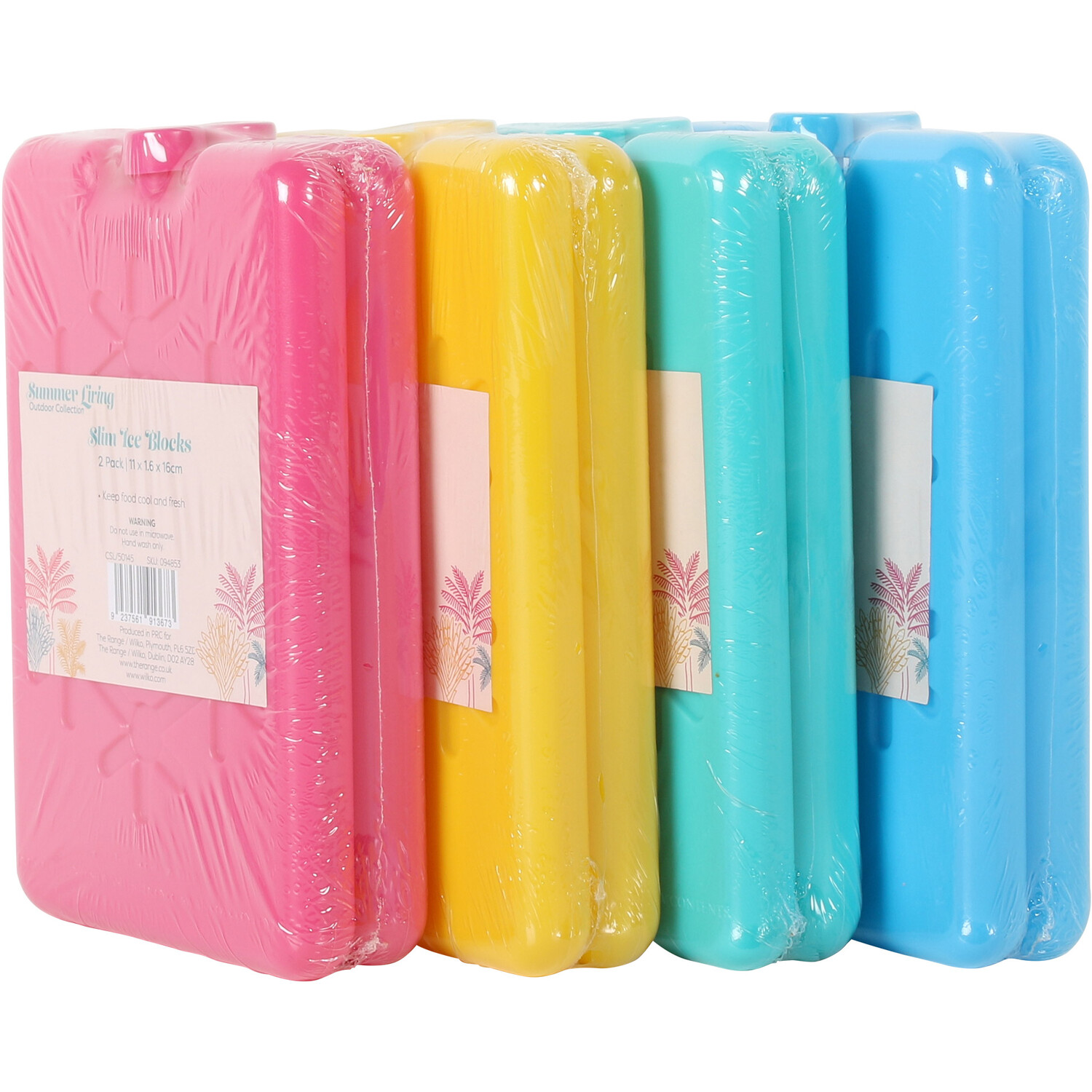 Pack of 2 Slim Ice Blocks | Wilko