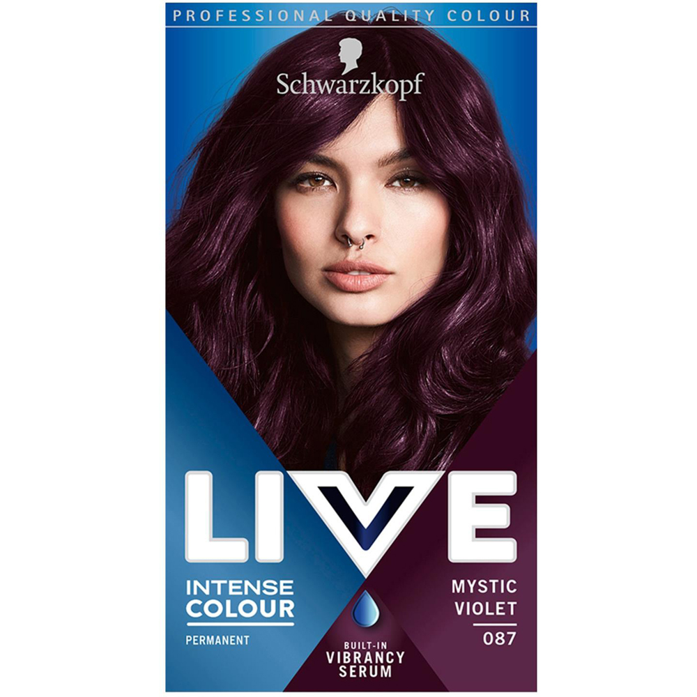 Schwarzkopf Live Intense Colour Mystic Violet 087 Permanent Hair Dye ...