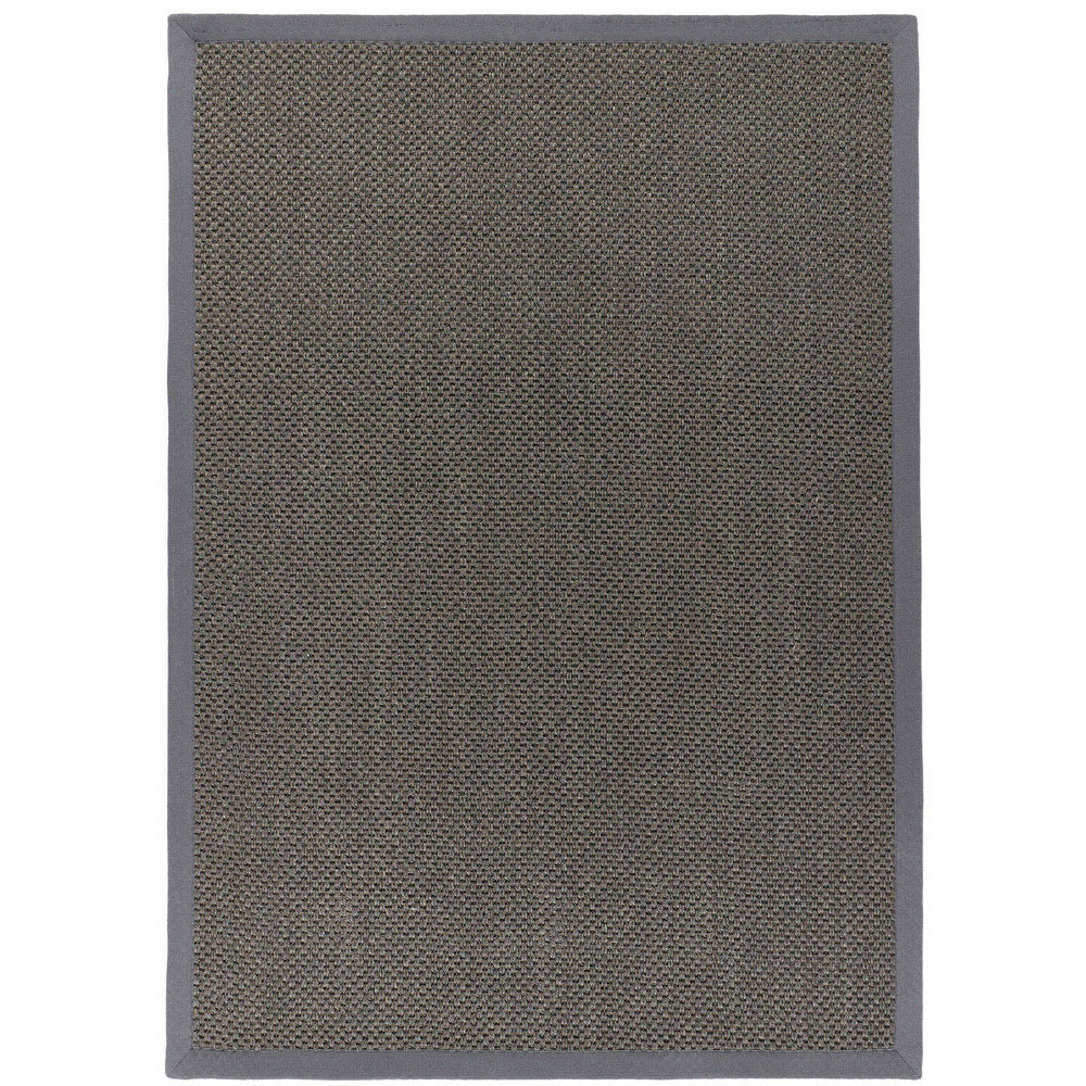 Origins Sisal Dark Grey with Border Rug 120 x 170cm | Wilko
