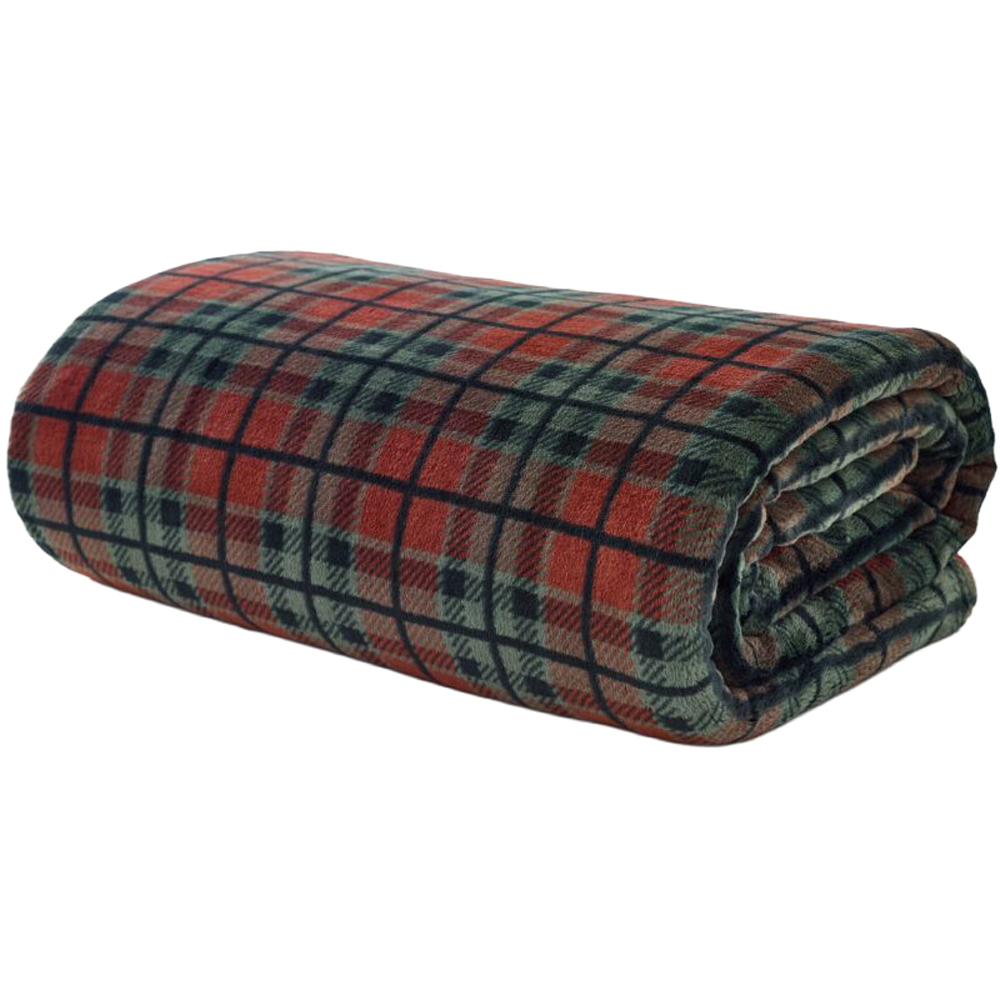 Deyongs Hattie Red Check Throw 140 x 180cm | Wilko