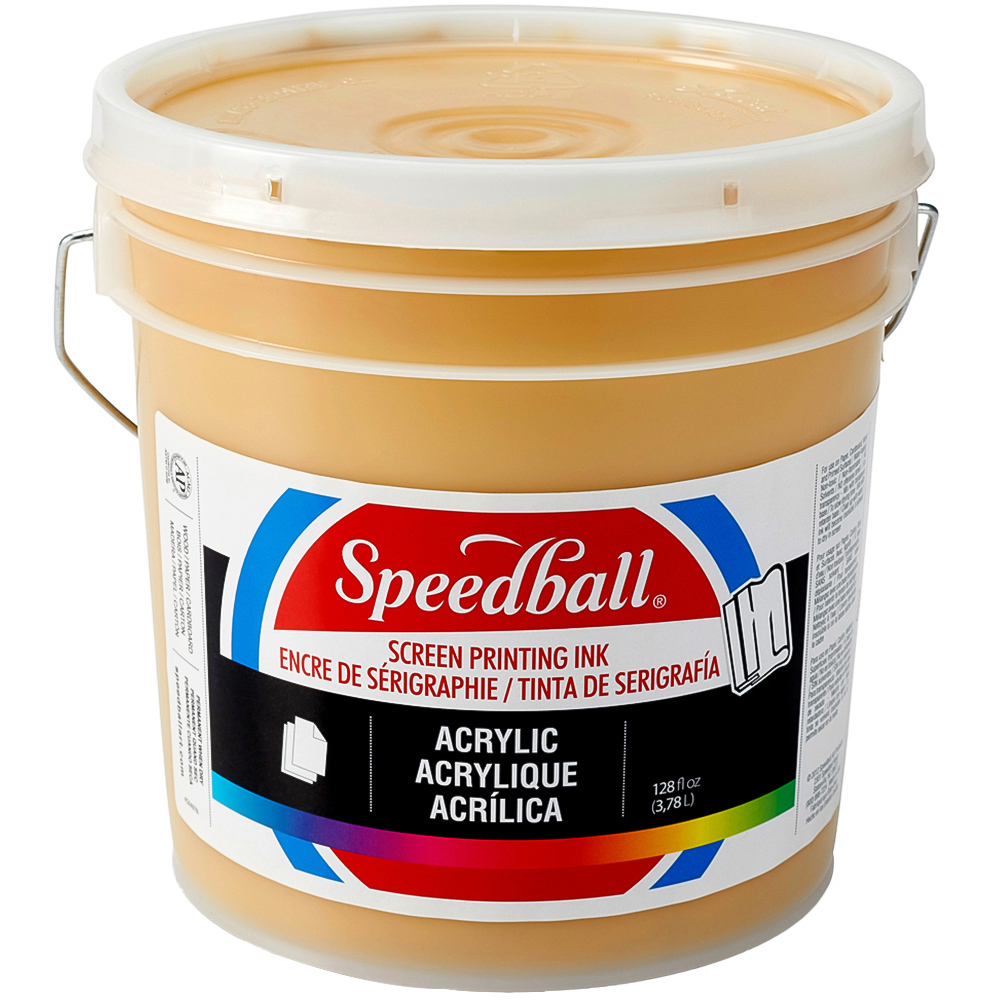 Speedball Gold Acrylic Screen Printing Ink 3.78L | Wilko