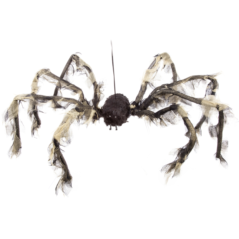 Premier Battery Operated Halloween Hanging Spider with Sound 4.6ft | Wilko