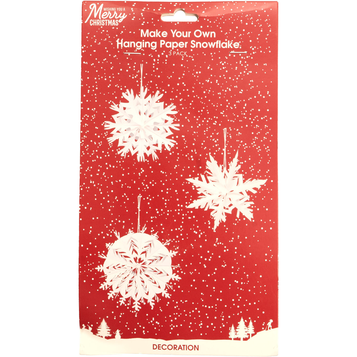 Make Your Own Hanging Paper Snowflakes Kit | Wilko